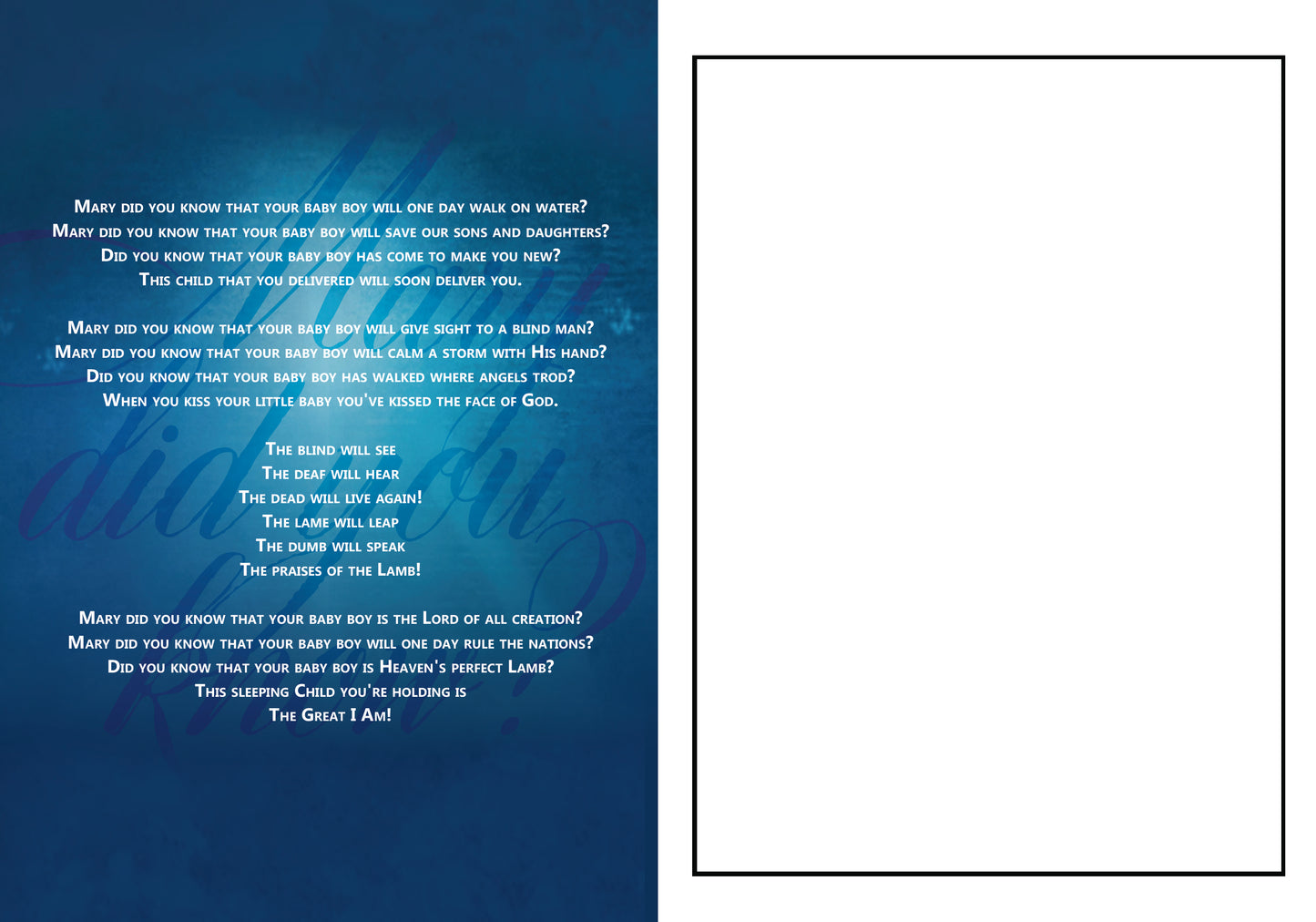 Mary, Did You Know Greeting Cards (Box of 20) – MarkLowry.com